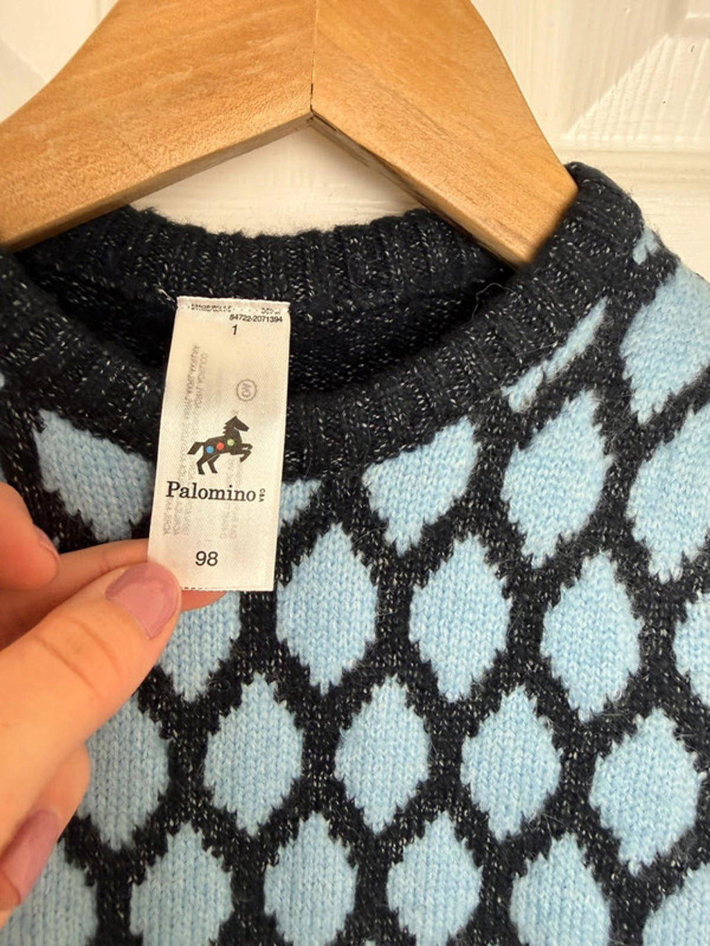 Palomino Kids Black & Blue Diamond Knit Jumper – New Without Tags ...