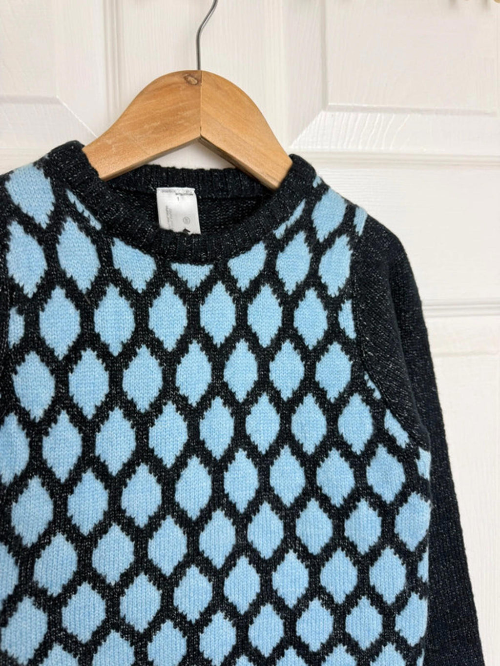 Palomino Kids Black & Blue Diamond Knit Jumper – New Without Tags ...