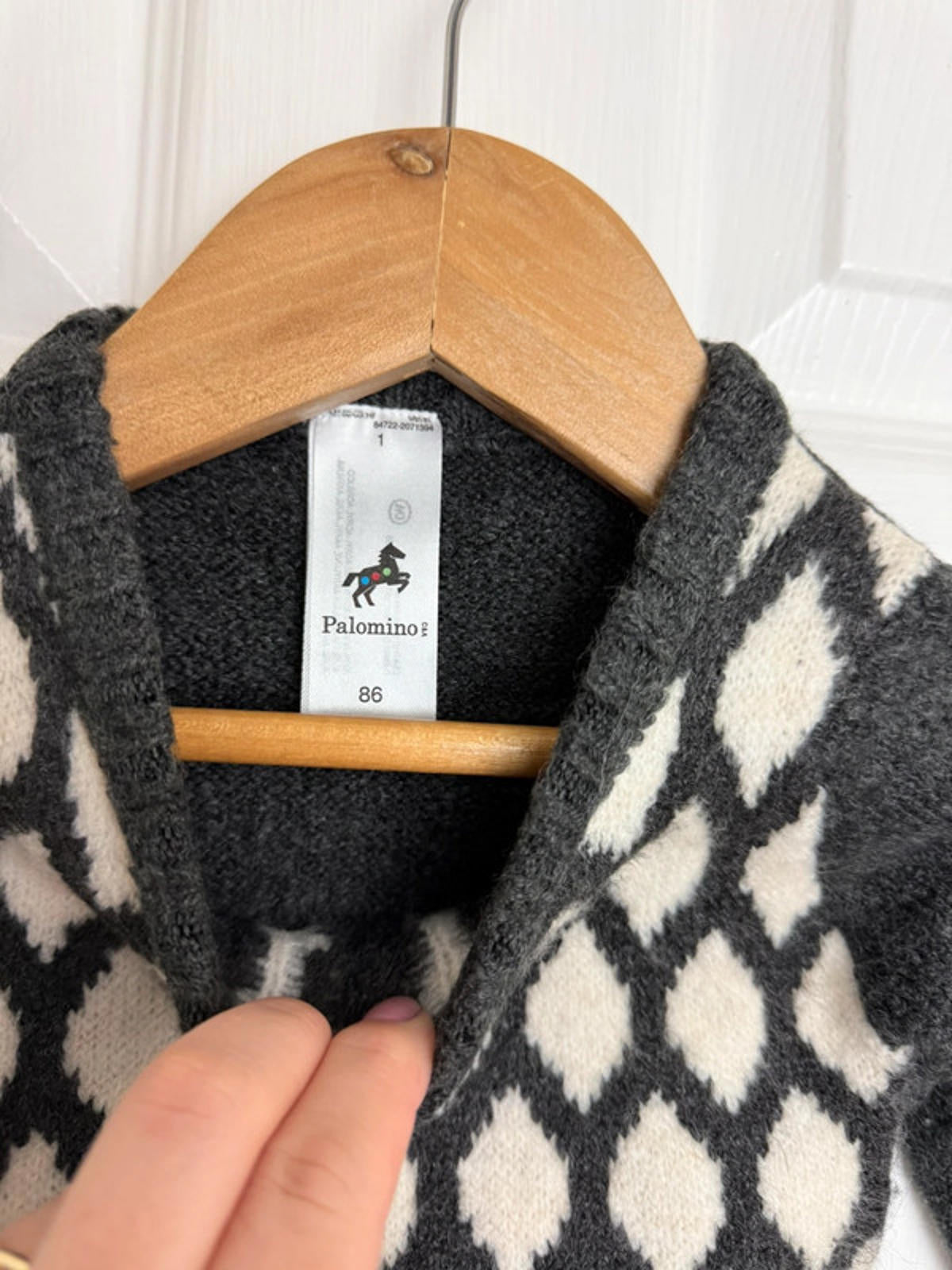 Palomino Kids Charcoal & Cream Diamond Knit Jumper – New Without Tags ...